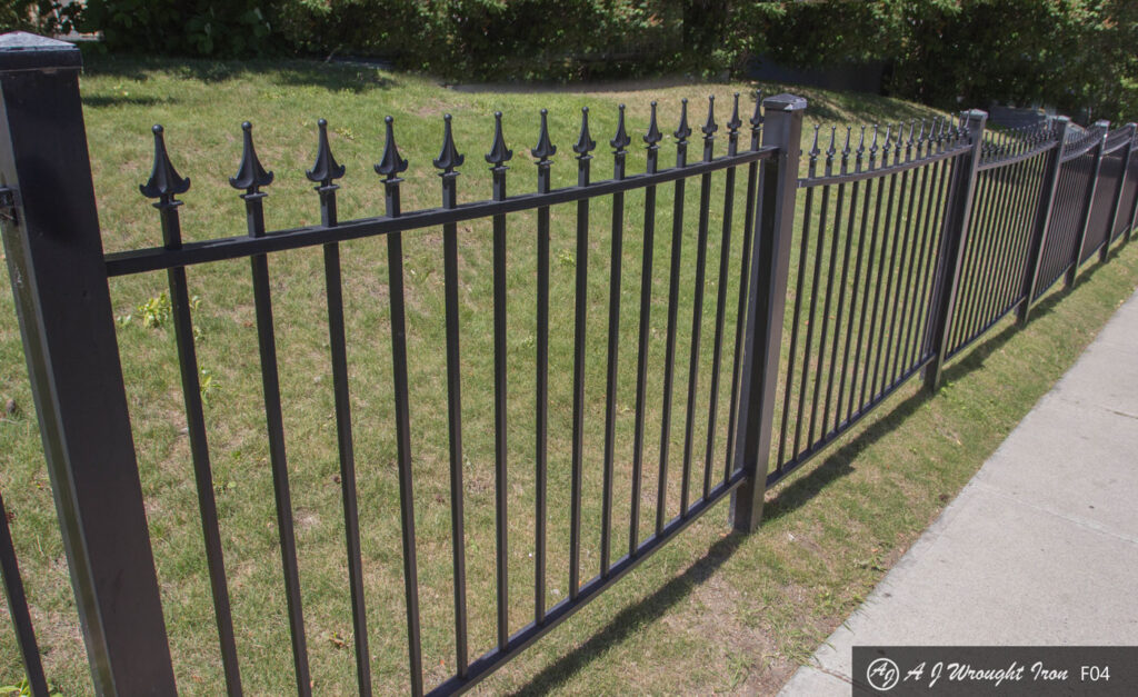 decorative wrought iron fence - custom security fences in Calgary