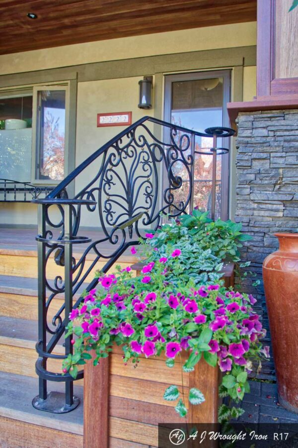 Front Step Railings - AJ Wrought Iron